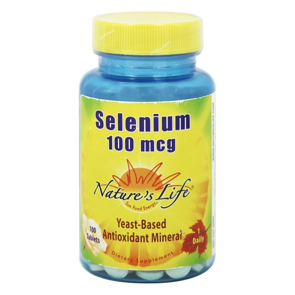 Nature's Life - Selenium 100 mcg. - 100 Tablets - Walmart.com - Walmart.com