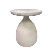 Aloe White Concrete Side Table - Walmart.com