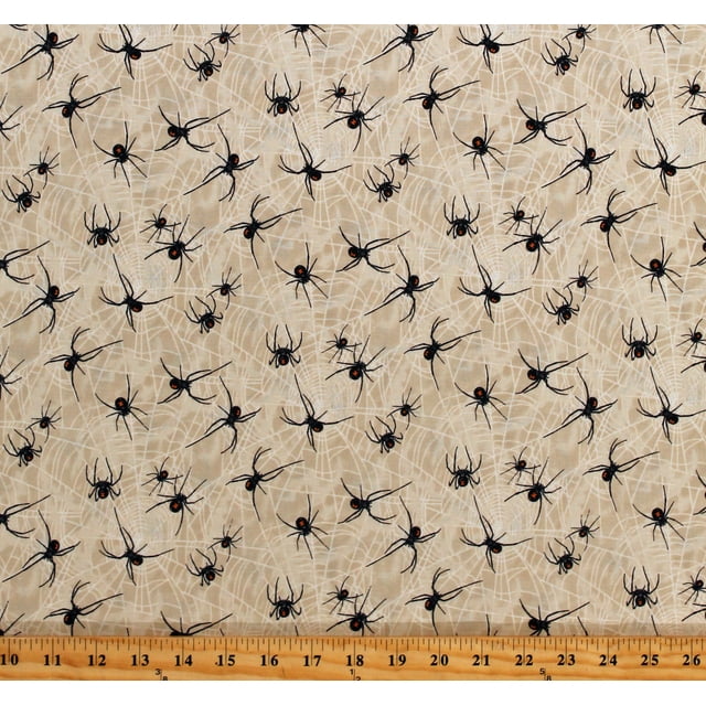 Cotton Spiders Black Widows Bugs Spiderwebs Creepy Halloween Mystery ...