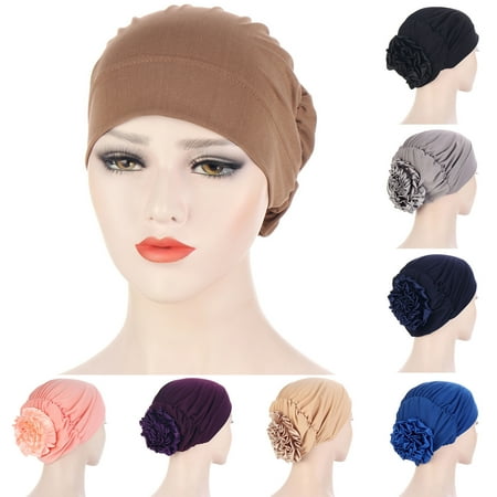 Visland Headwrap Easy to Wear Ultra-soft Polyester Knot Pre-Tied Bonnet ...