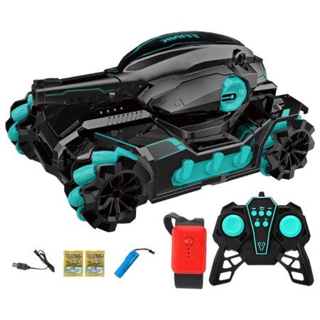 Kids Remote Control Water Pump Tank with Light and Music RC Tank Car ...