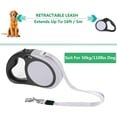 Dual Retractable Dog Leash for 2 Large Dogs (Up to 110 Lbs Each ...