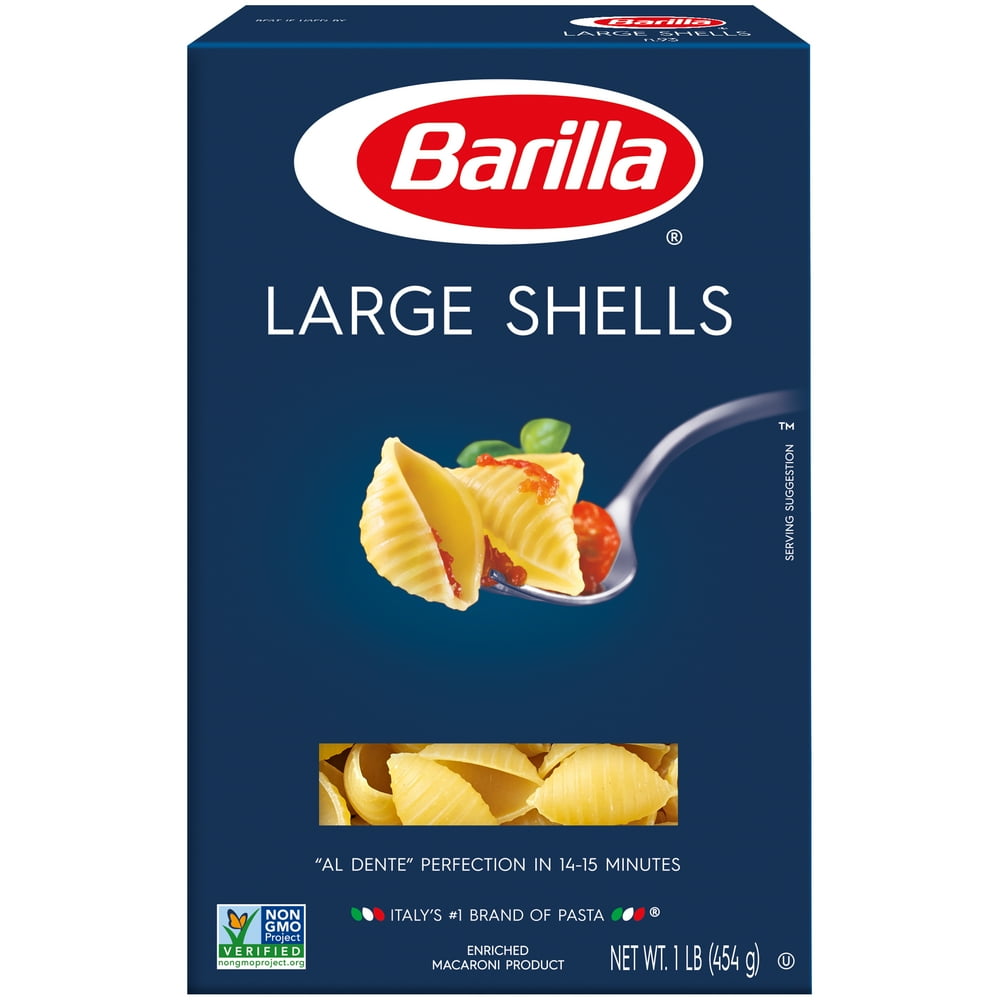 Barilla® Classic Blue Box Pasta Large Shells 16 oz - Walmart.com ...