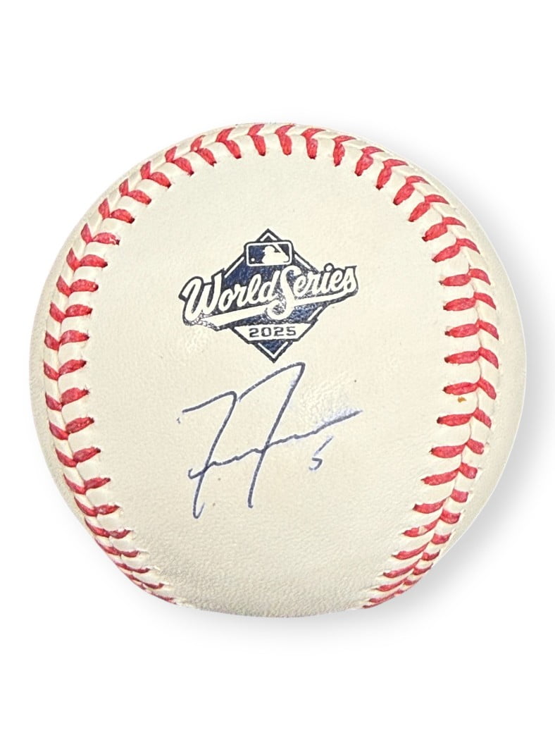 Freddie Freeman Signed Autographed 2025 World Series Baseball Dodgers ...