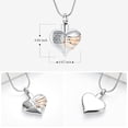 Heart Cremation Urn Necklace Pendant for Human Ashes - A Piece of My ...