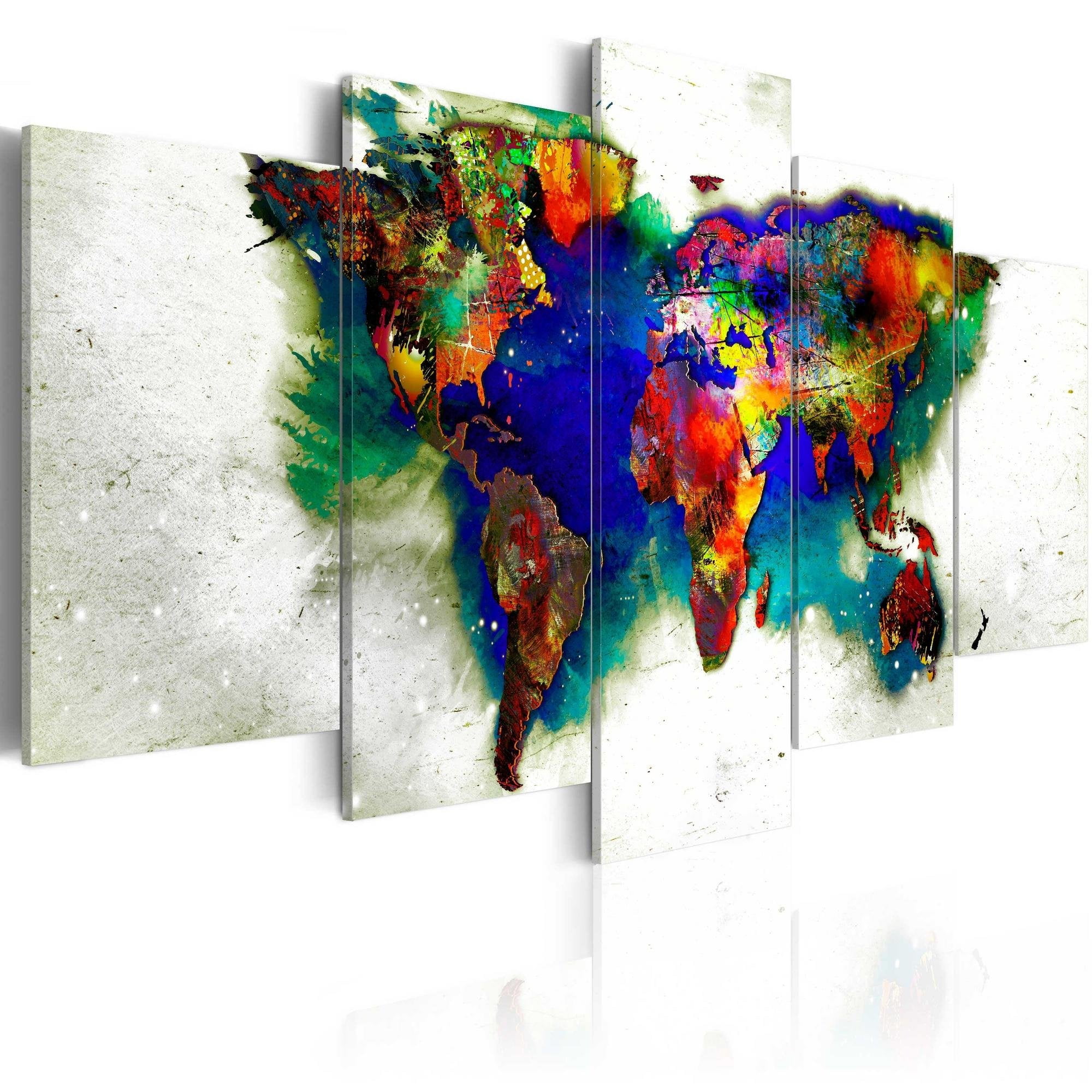 Tiptophomedecor World Map Wallpaper Wall Mural - Gossips From The World ...