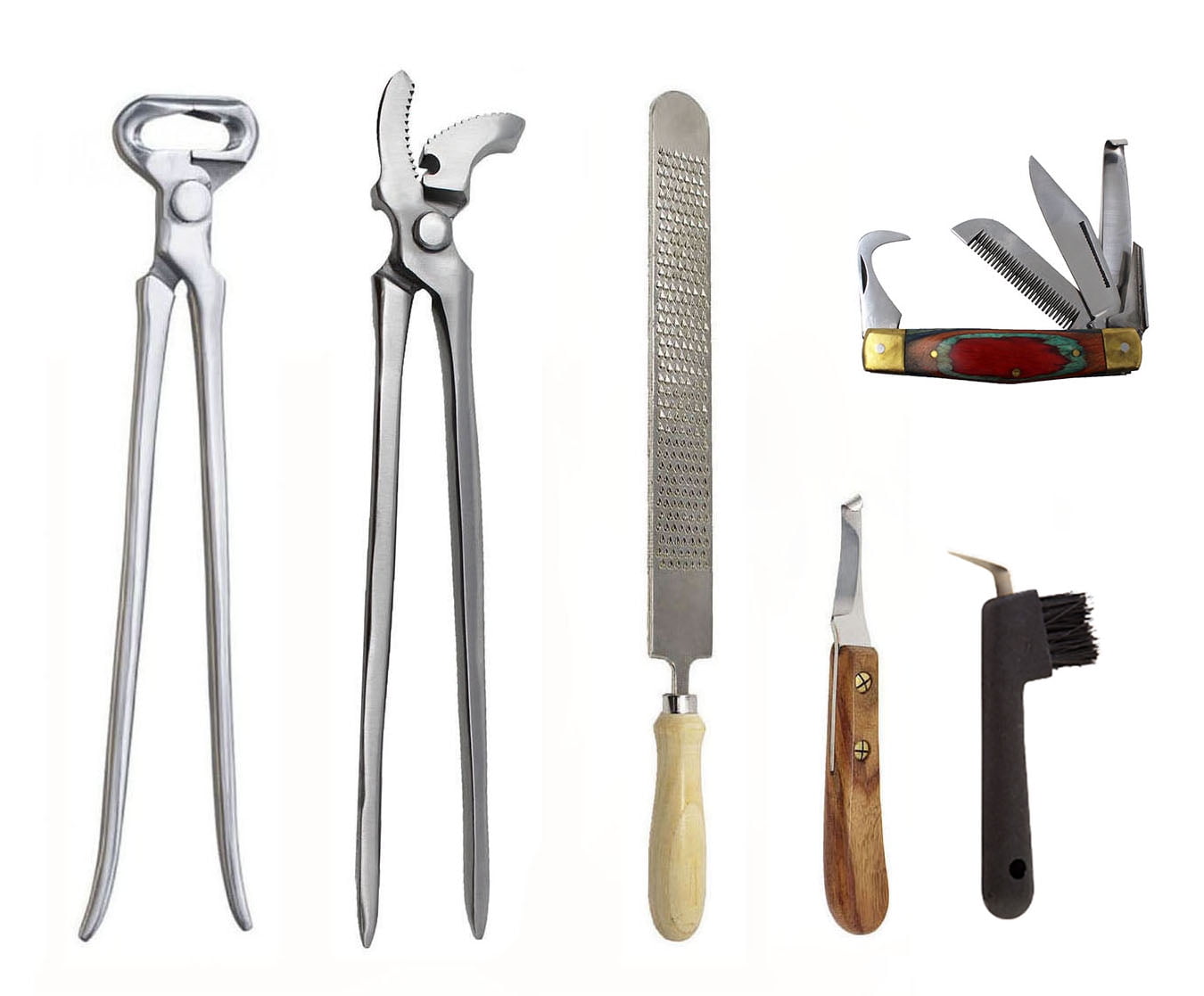 Horse Farrier Tool 6 Piece Shoe Hoof Grooming Tool Kit 984K32 - Walmart.com