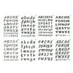 24 Sheets Letter Stencils Alphabet Journal Stencils Reusable Plastic ...
