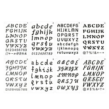 Mr. Pen- Letter Stencils, 12 Pack, 4 x 7 Inch, Alphabet Stencils ...