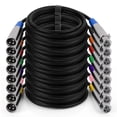 XLR Cables, XLR Microphone Cable 3.3 ft 8 Pack, Balanced 3-pin Speaker ...