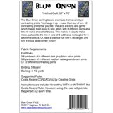 Blue Onion Quilt Pattern by Karla Alexander for Saginaw St Quilt Co ...