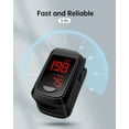 HealthTree Pulse Oximeter, Fingertip Blood Oxygen Monitor, SpO2 and ...