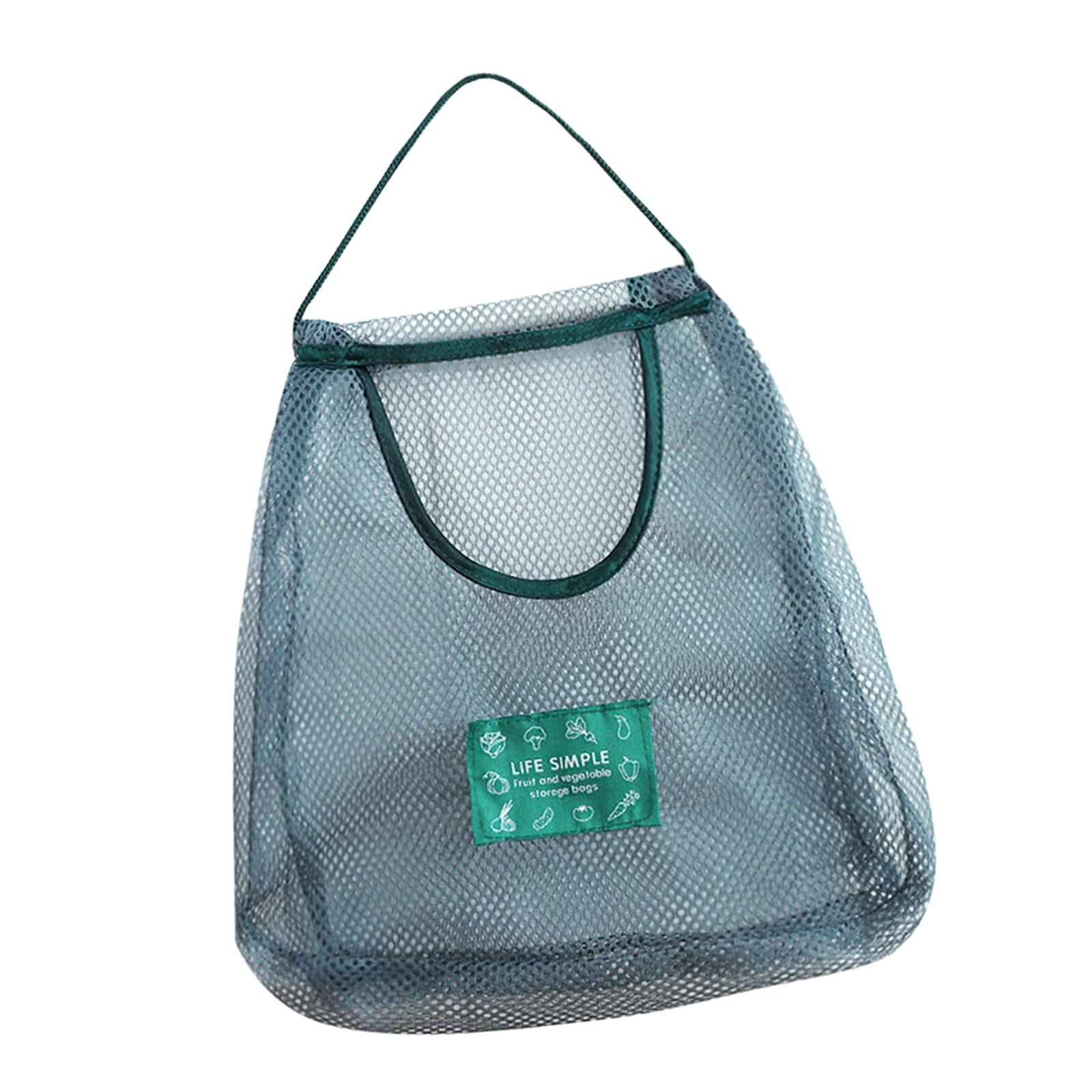 Hanging Mesh Storage Bag Mesh Bags Kitchen Organizer Tensile Strength ...