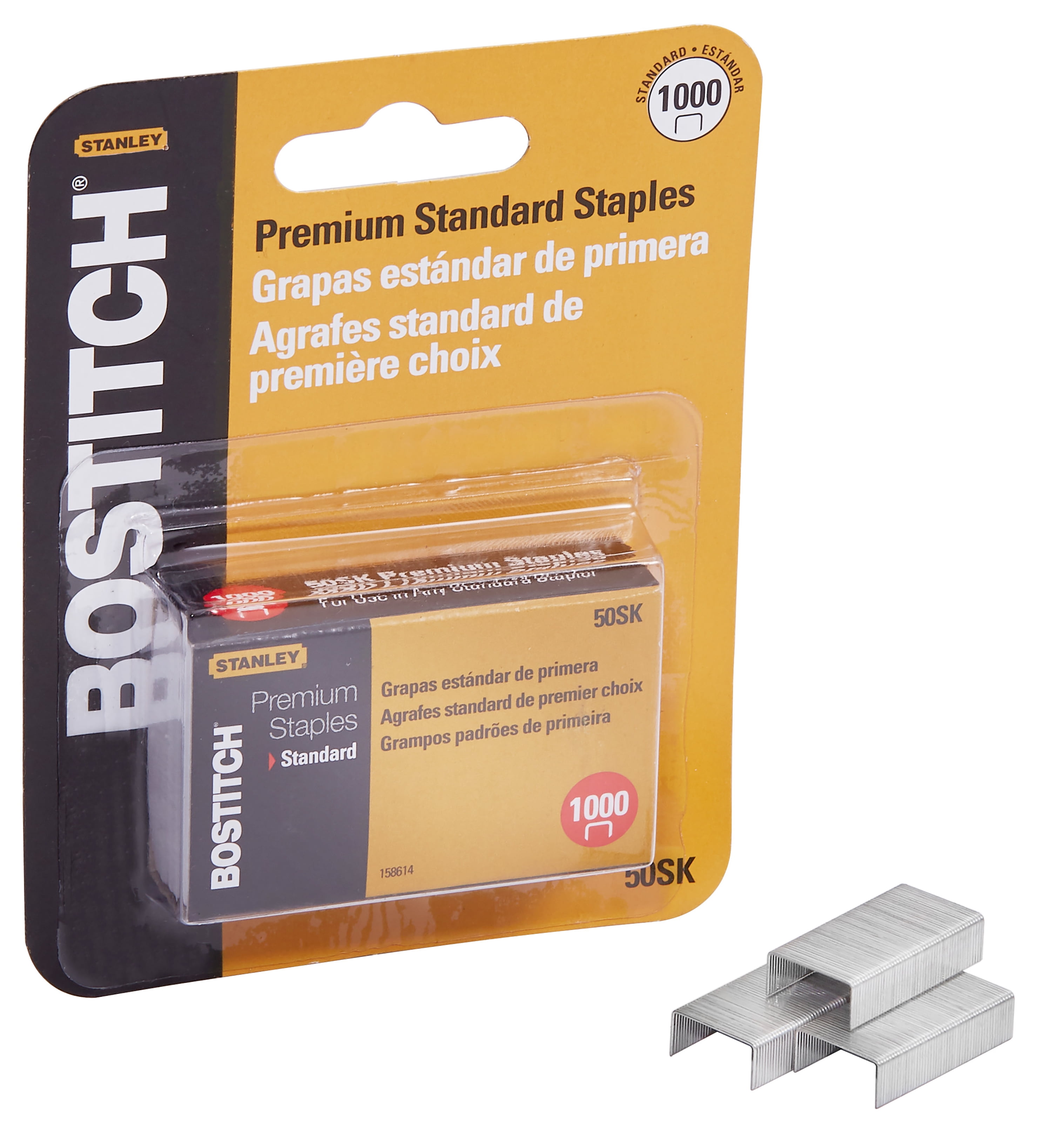 Bostitch Mini Strip Premium Standard Staples, 1000 Staples per Box ...
