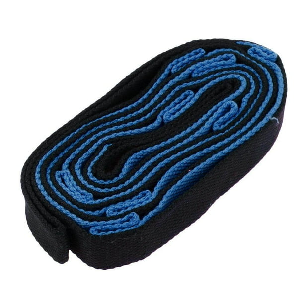 pitrice Yoga Strap Stretch Yoga Belt Band with Multi Grip Loops Blue ...