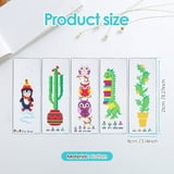 Pcapzz 5Pcs Cross Stitch Bookmark Kit 5 Different Pattern Embroidery ...