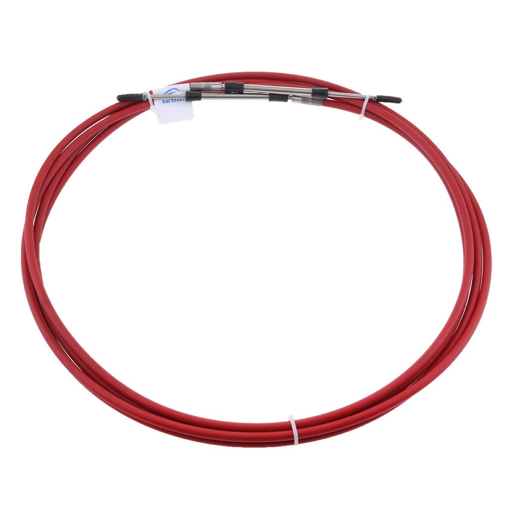 Red Throttle Remote Control Box Cable 8FT 10FT 11FT 12FT 13FT 14FT 15FT ...