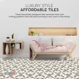PowerSellerUSA Self-Stick Vinyl Modern Geometric Floor Tiles Ultra ...