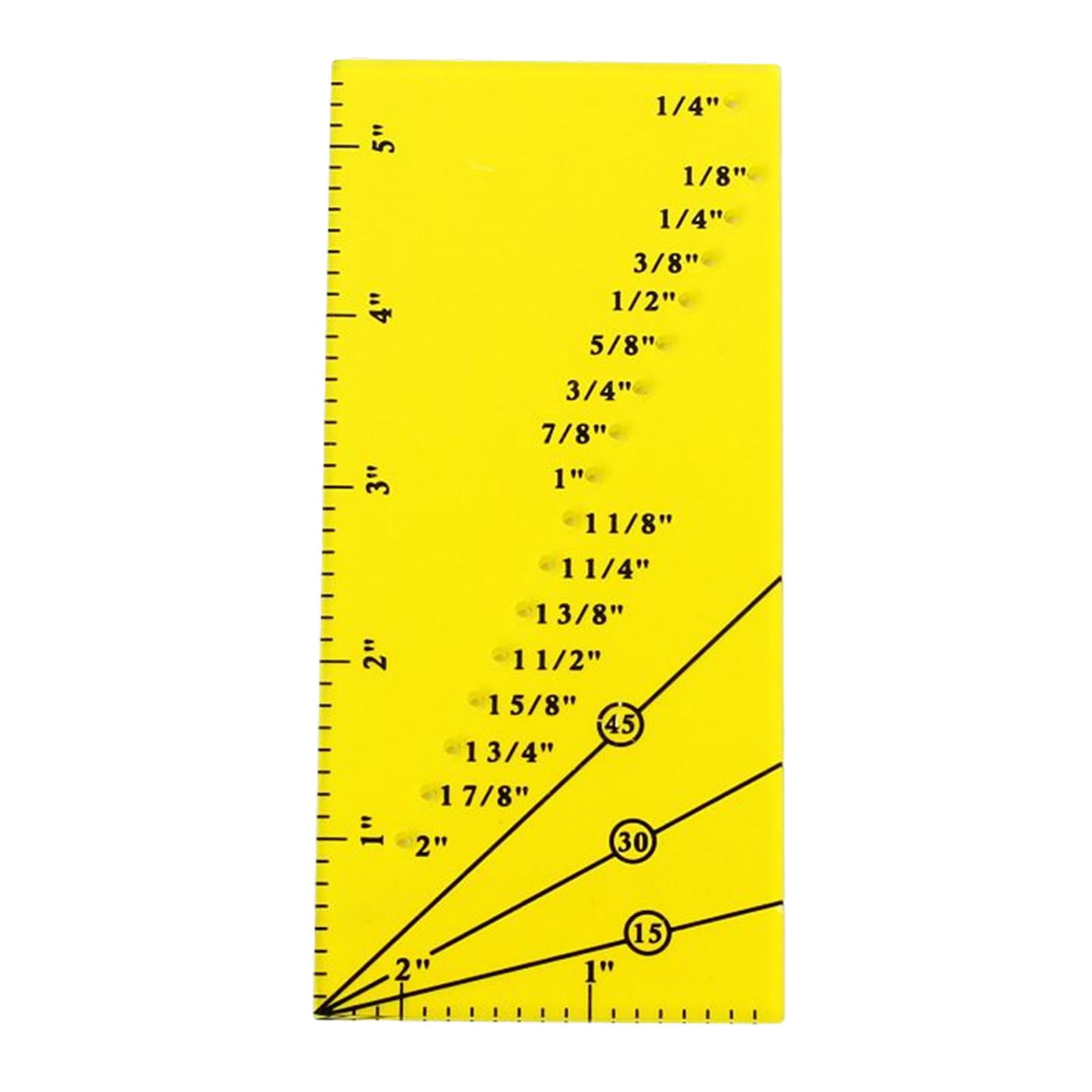 Seam Allowance Ruler Tool Measurement Tailor Hems Sewing Ruler Includes ...
