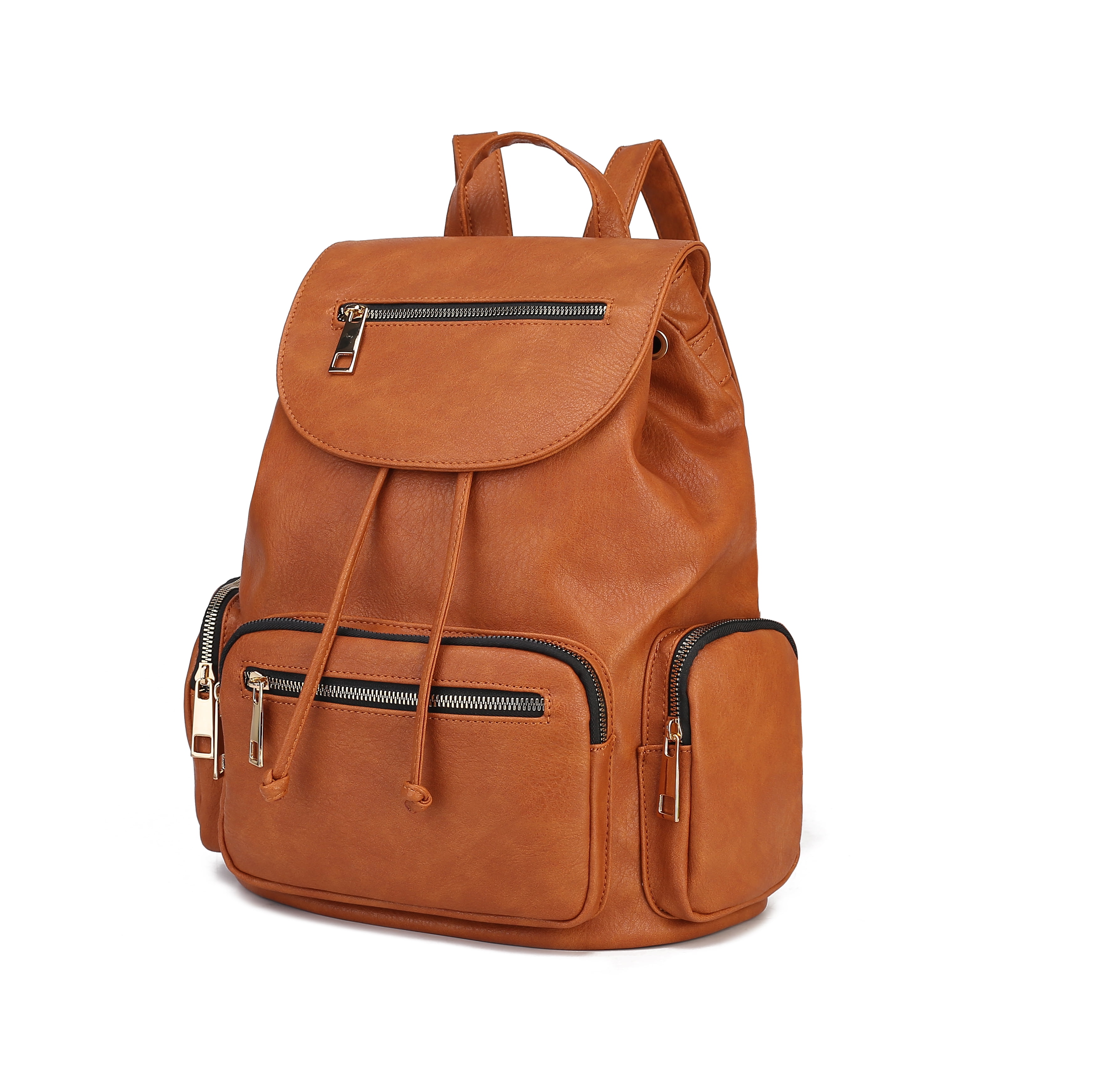 MFK Collection Caroline Backpack by Mia K. - Camel - Walmart.com