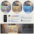 HWB Coffee Bar Cabinet with Storage, Buffet Sideboard with RGB Light ...