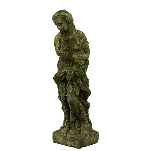Luxuriant Stoneware Moss Finish Fancy Lady Statue - Walmart.com