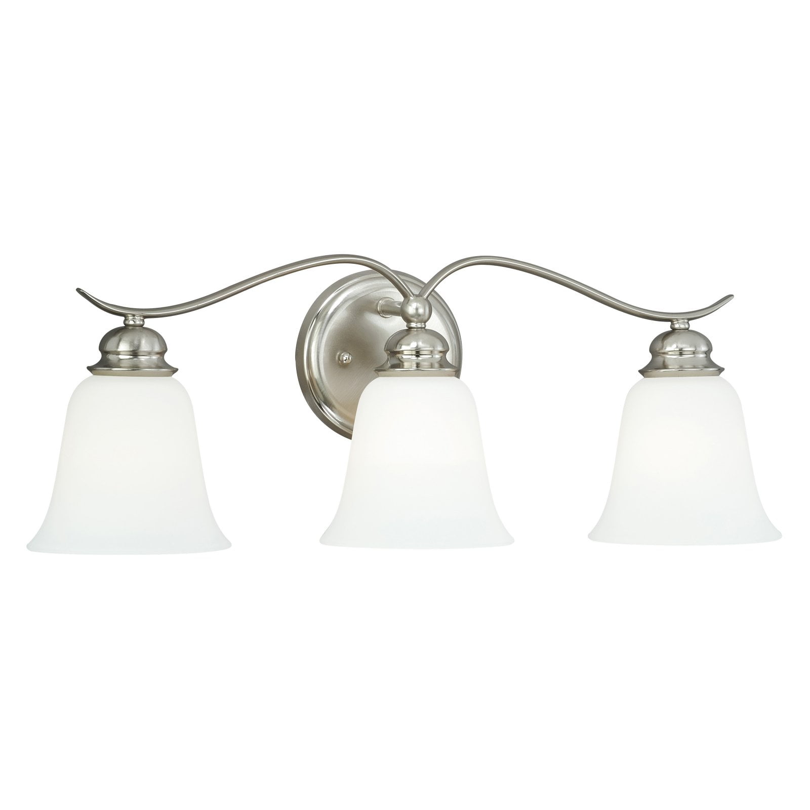 Satin Nickel Vaxcel 3 Light Darby Bathroom Vanity Lighting Fixture Sale ...