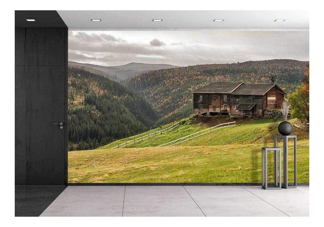 Wall26 Typical Norwegian Farmhouse Shed in Autumn Near Rondane National ...