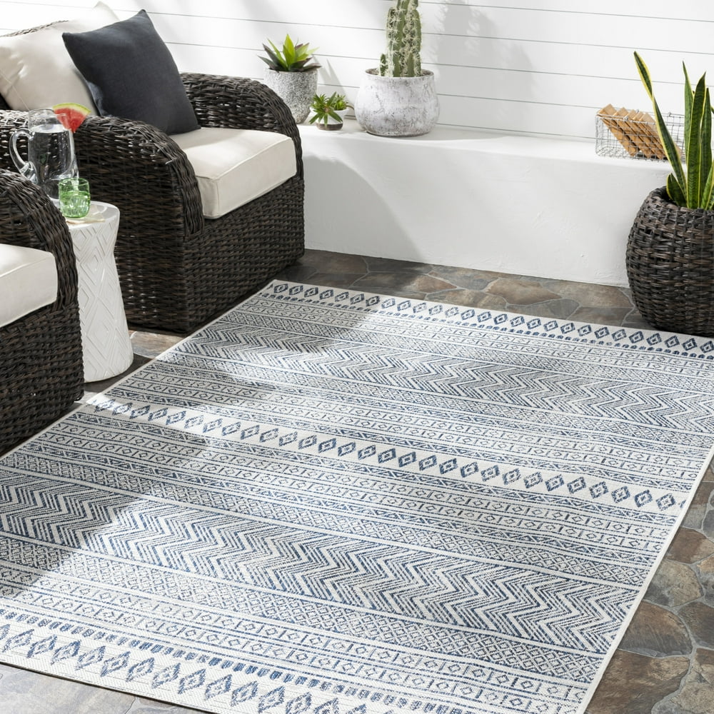 Art Of Knot Merrigan Denim 8 Ft 10 In X 12 Ft Indoor Outdoor Area art-of-knot-merrigan-denim-8-ft-10-in-x-12-ft-indoor-outdoor-area