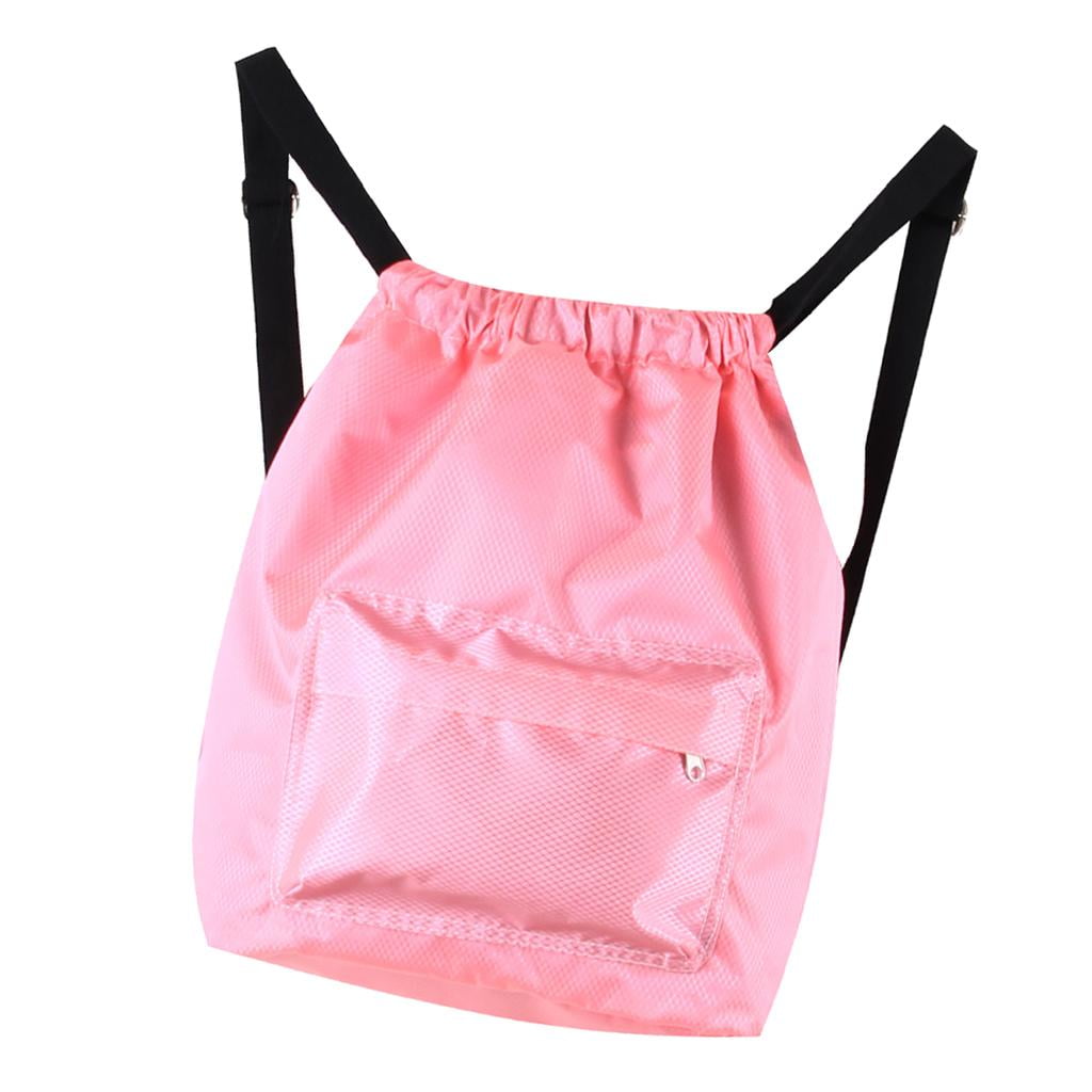 Drawstring Bag Waterproof Backpack swimning Travel Pink - Walmart.com
