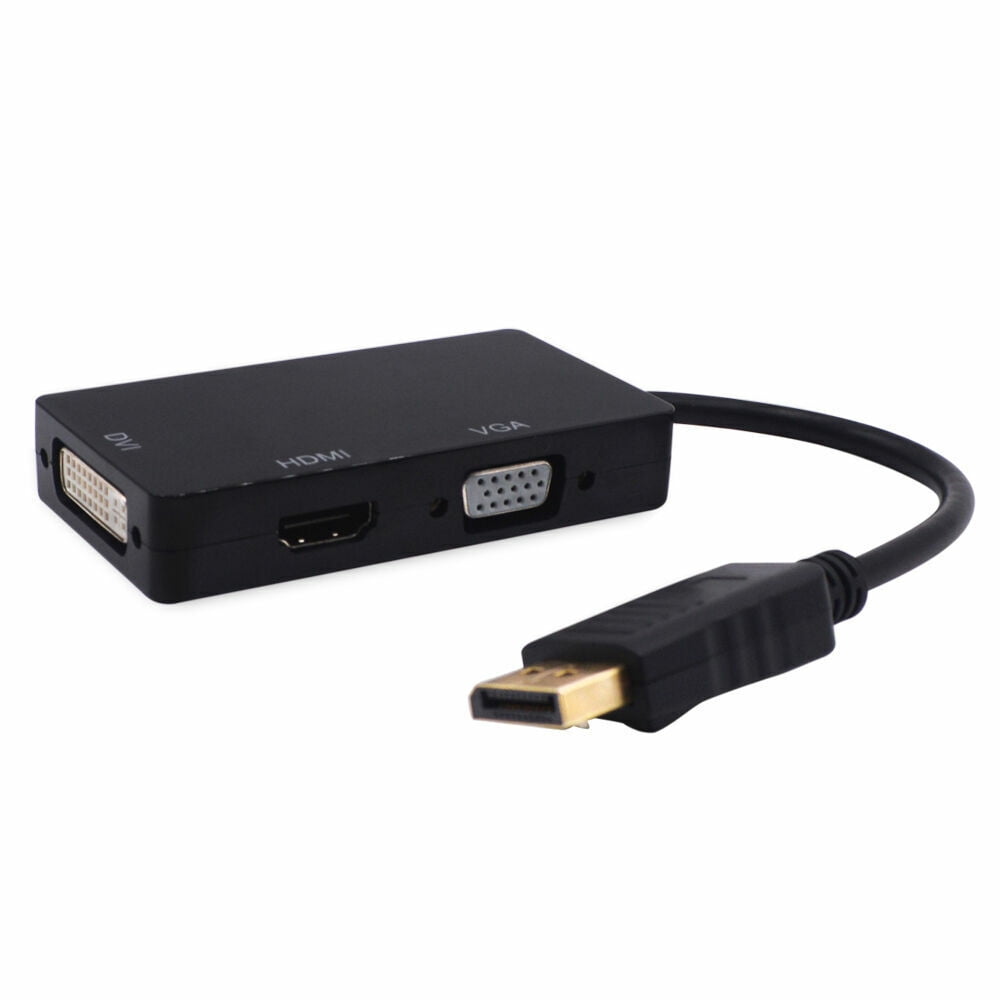 3 In 1 Displayport DP Male To HDMI/DVI/VGA Female Adapter Converter ...