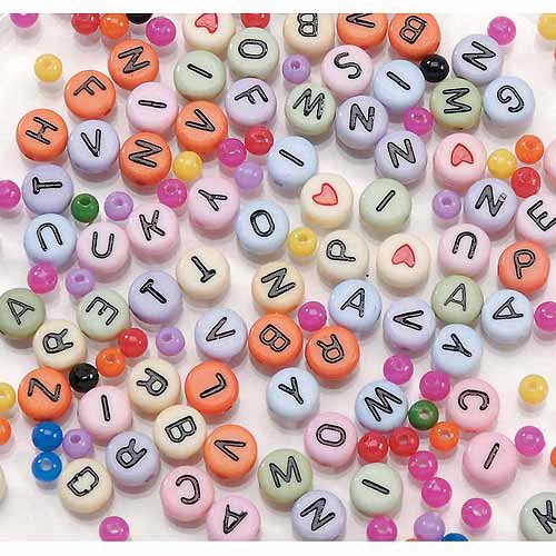 Alphabet & Number Bead Value Kit: Multicolor - Walmart.com - Walmart.com