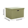Collapsible Storage Bins with Removable Lids and Handles, Washable ...