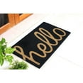 Rugsmith Black Machine Tufted Black Hello Doormat, 18" x 30" - Walmart.com