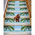 Beach Coastal Stair Treads Starfish Palm Tree Sky Tropical Indoor Non ...