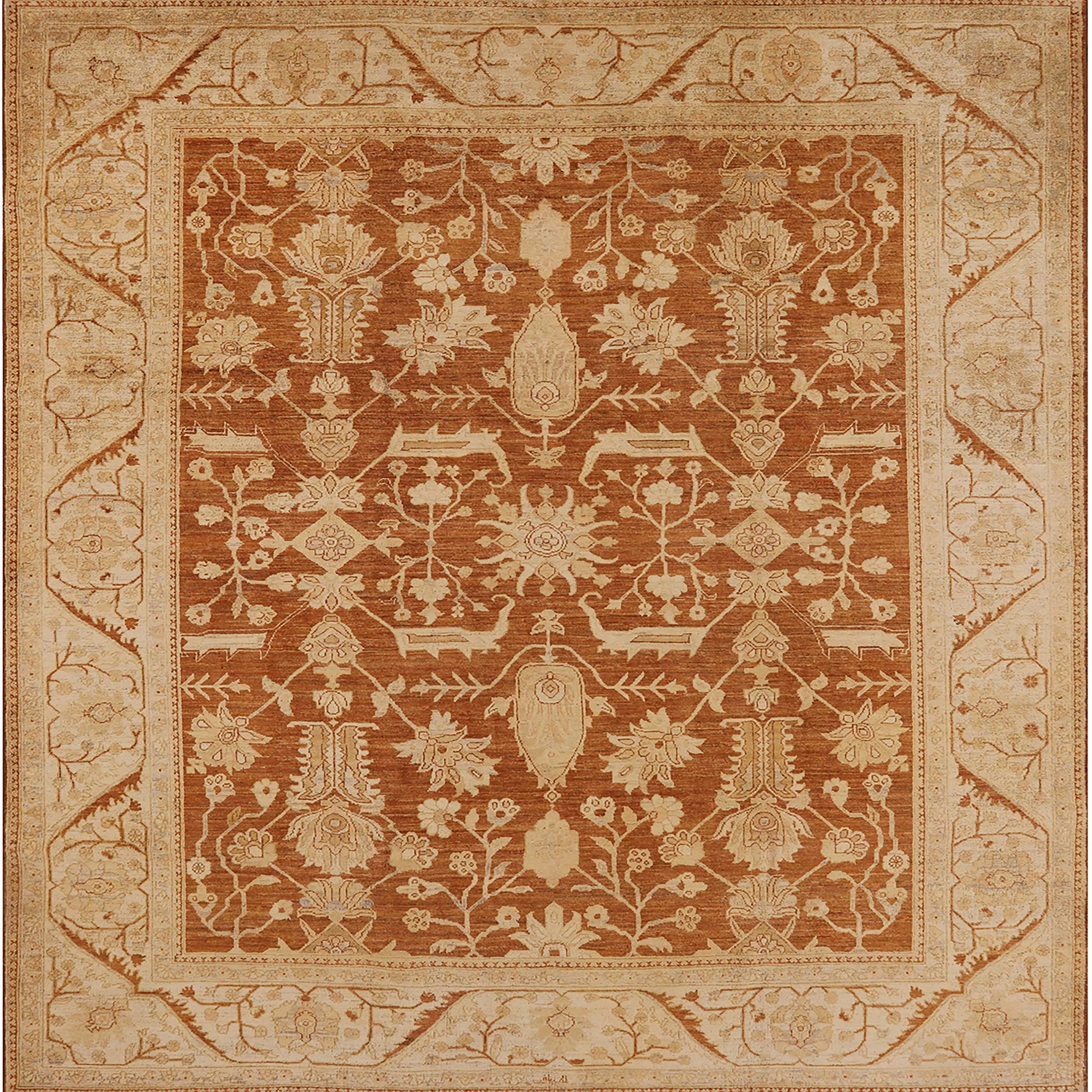 Ahgly Company Indoor Square Mid-Century Modern OrangeRed Orange ...