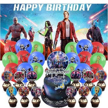 Blue 46th Birthday Decoration Happy Birthday Banner Number 46 Balloons ...