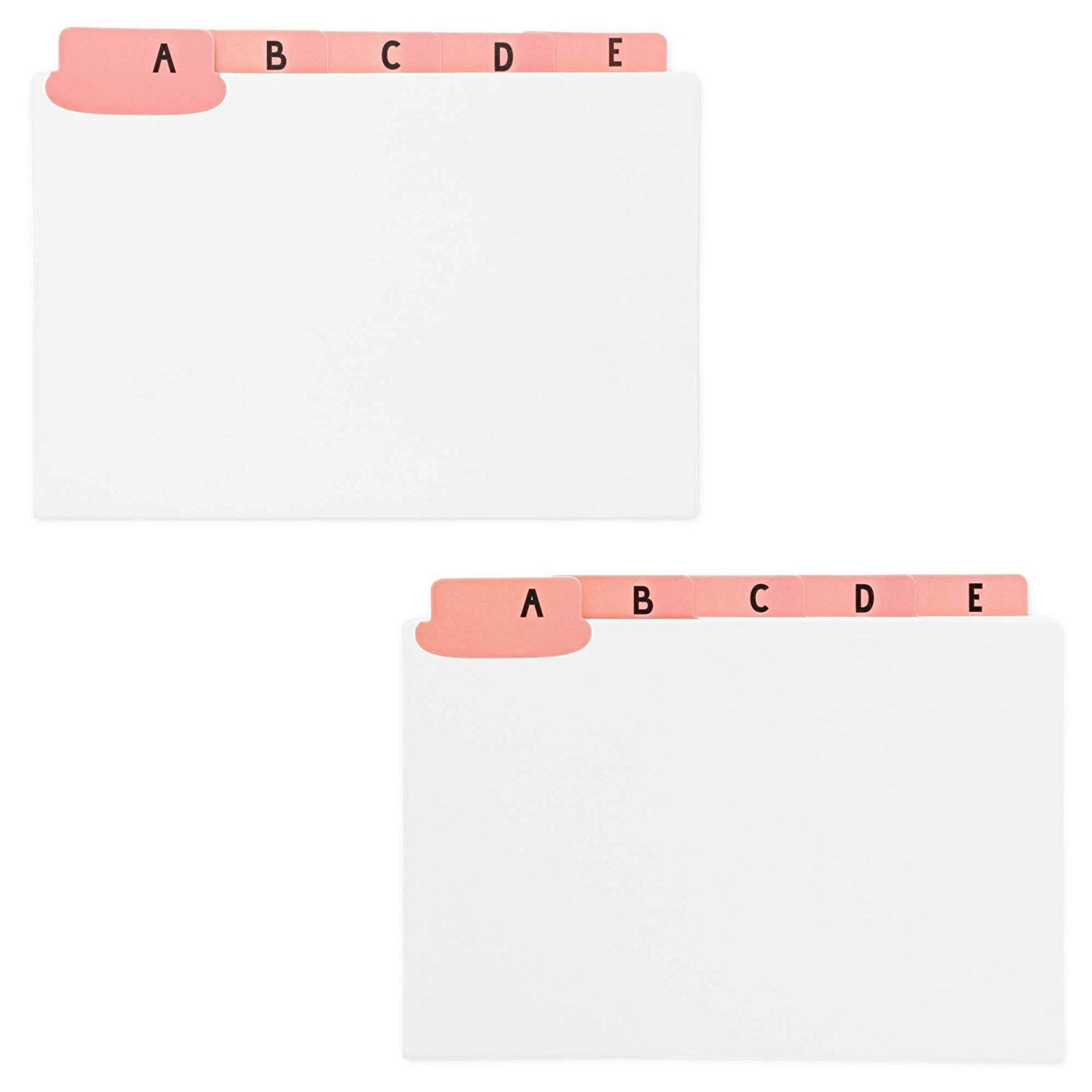 2 Set Daily Index Card Guides Dividers With UV Laminated Alphabetical A 2 Set Daily Index Card Guides Dividers With UV Laminated Alphabetical A