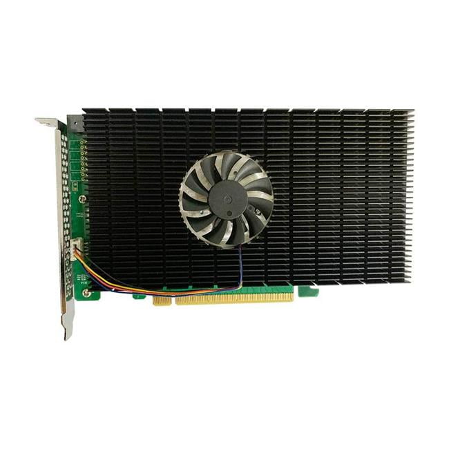 HighPoint SSD7505 PCIe 4.0 x16 4-Channel M.2 NVMe RAID Controller ...