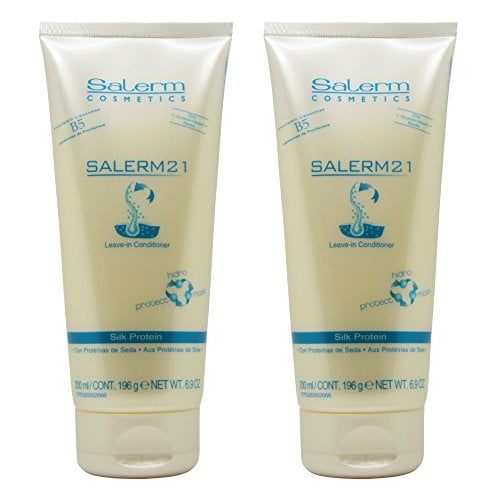 Tratamiento capilar Salerm 21 200 ml proteína de seda B5 acondicionador ...