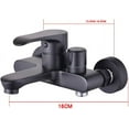 Bathtub Faucet Wall Mounted Bathtub Faucet with Shower Black Bath Dark ...