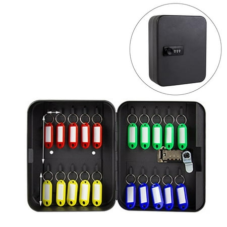 Wall Mounted Password Digital Code Lock Put 20pcs Keys Storage Box Key ...
