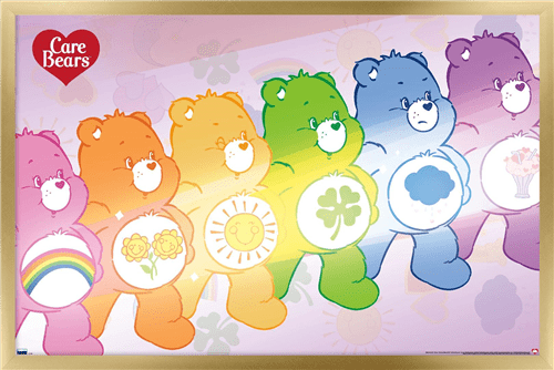 Care Bears - Care Bear Stare Wall Poster, 22.375" x 34" Framed ...
