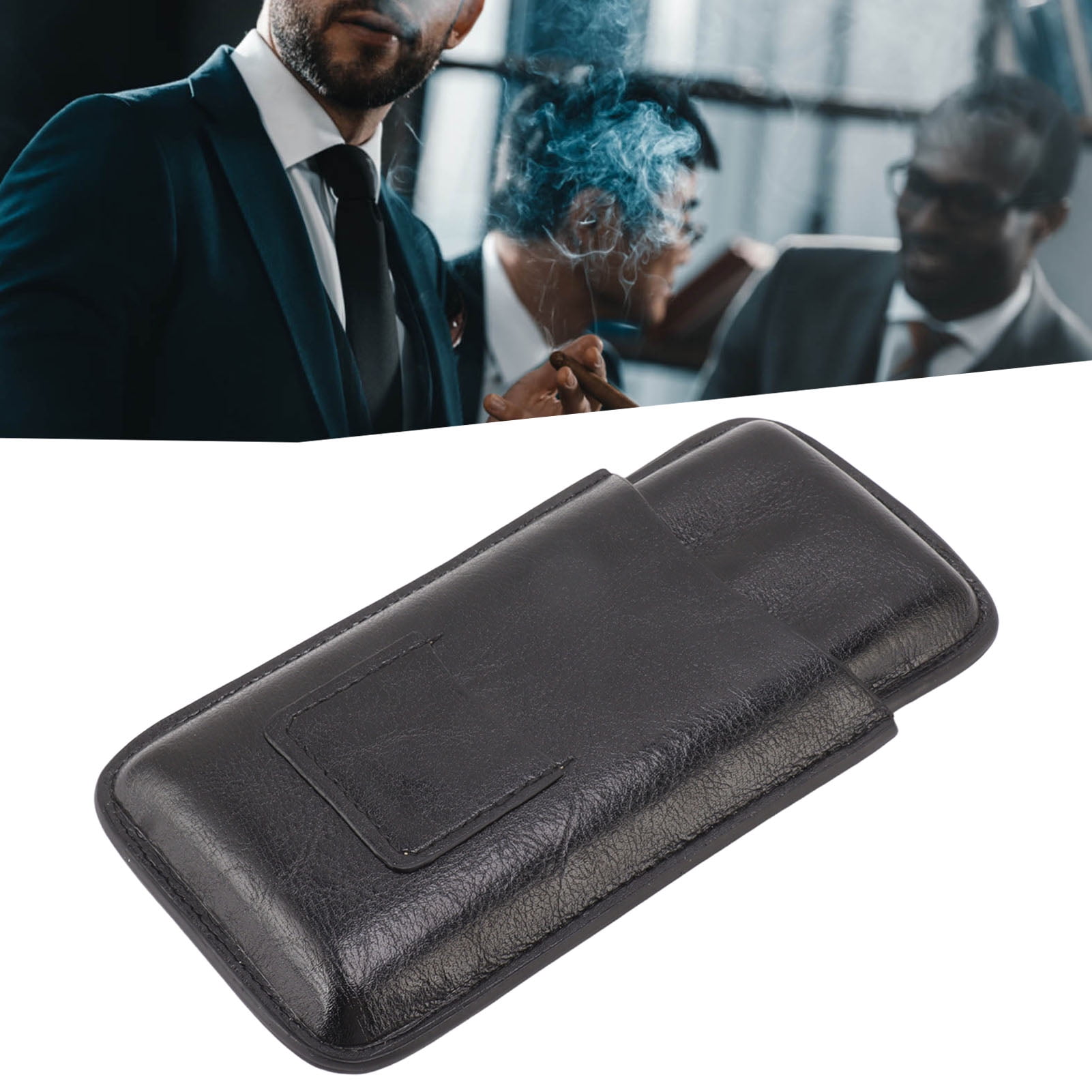 Click here for Ymiko Leather Cigar Case  Portable 3 Finger Vintag... prices