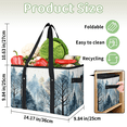 ADECORIVY Forest Trees Reusable Grocery Bags, Foldable Shopping Bags ...