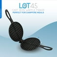 Lot45 Small Cast Iron Waffle Maker Pan 6in for Camping, Stovetop ...