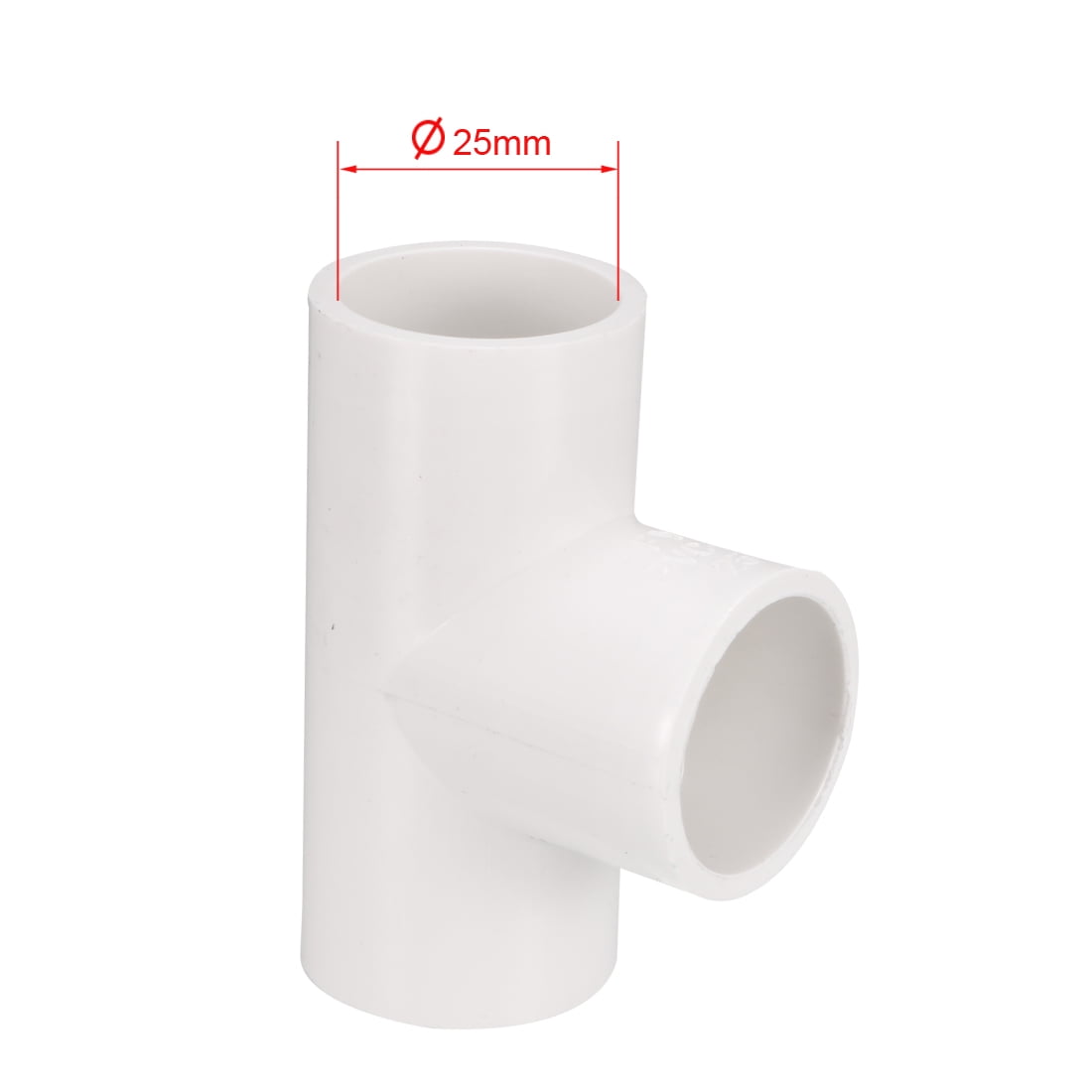 25mm Slip Tee PVC Pipe Fitting T-Shaped Coupling Connector 10 Pcs ...