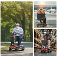 SACVON 4 Wheels Mobility Scooter with Cane Holder for Seniors, Electric ...