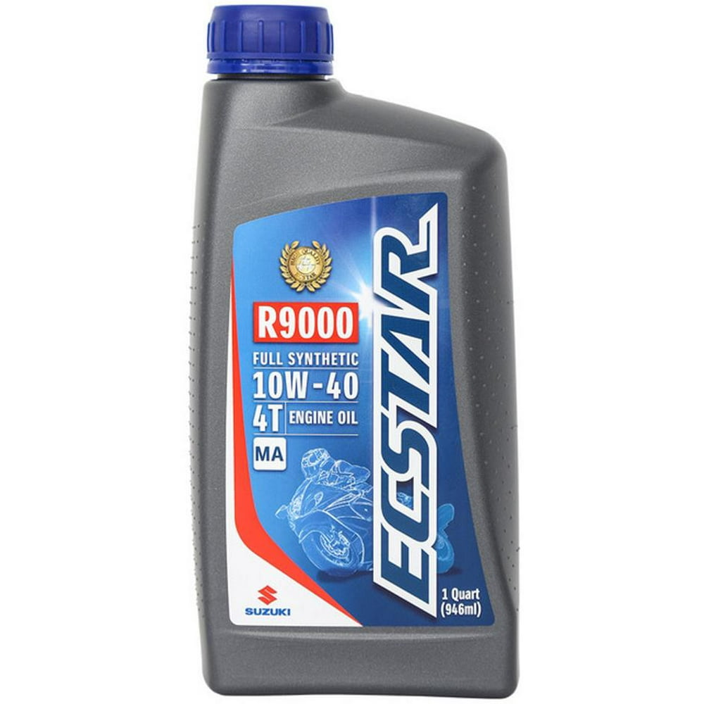 Suzuki ECSTAR R9000 Motorcycle Full Synthetic Engine Oil 10W40 1 Quart ...