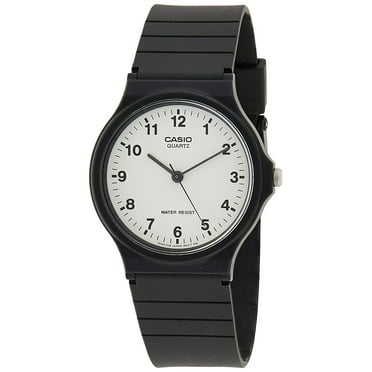 casio men's mq24-7b2 analog watch with black resin band - Walmart.com
